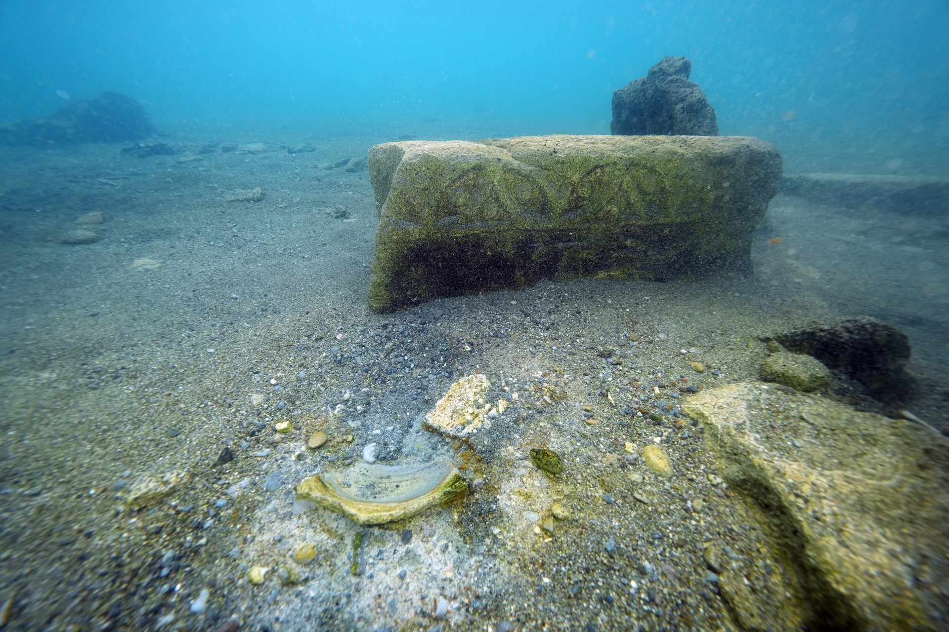 Ancient structures emerge as Lake Van recedes, underwater footage ...